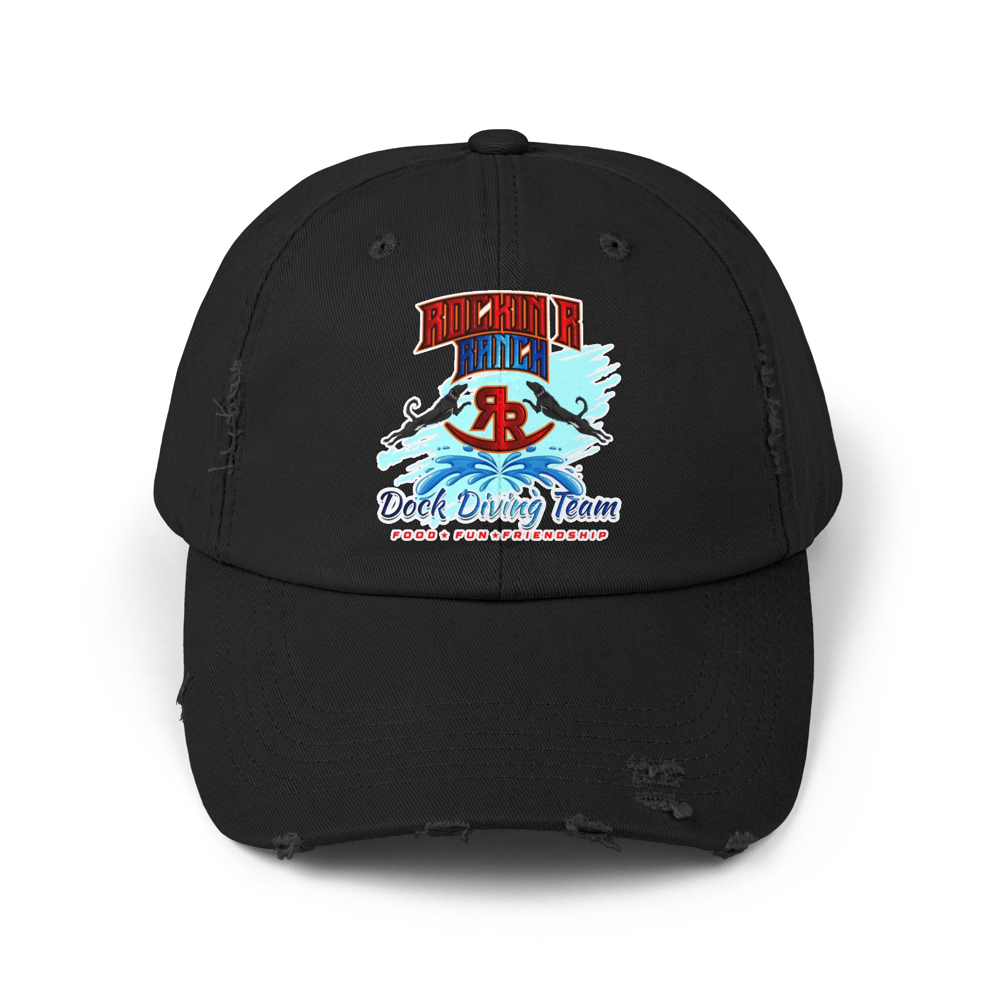 *ROCKIN RANCH Unisex Distressed Cap – DZK9 Designs