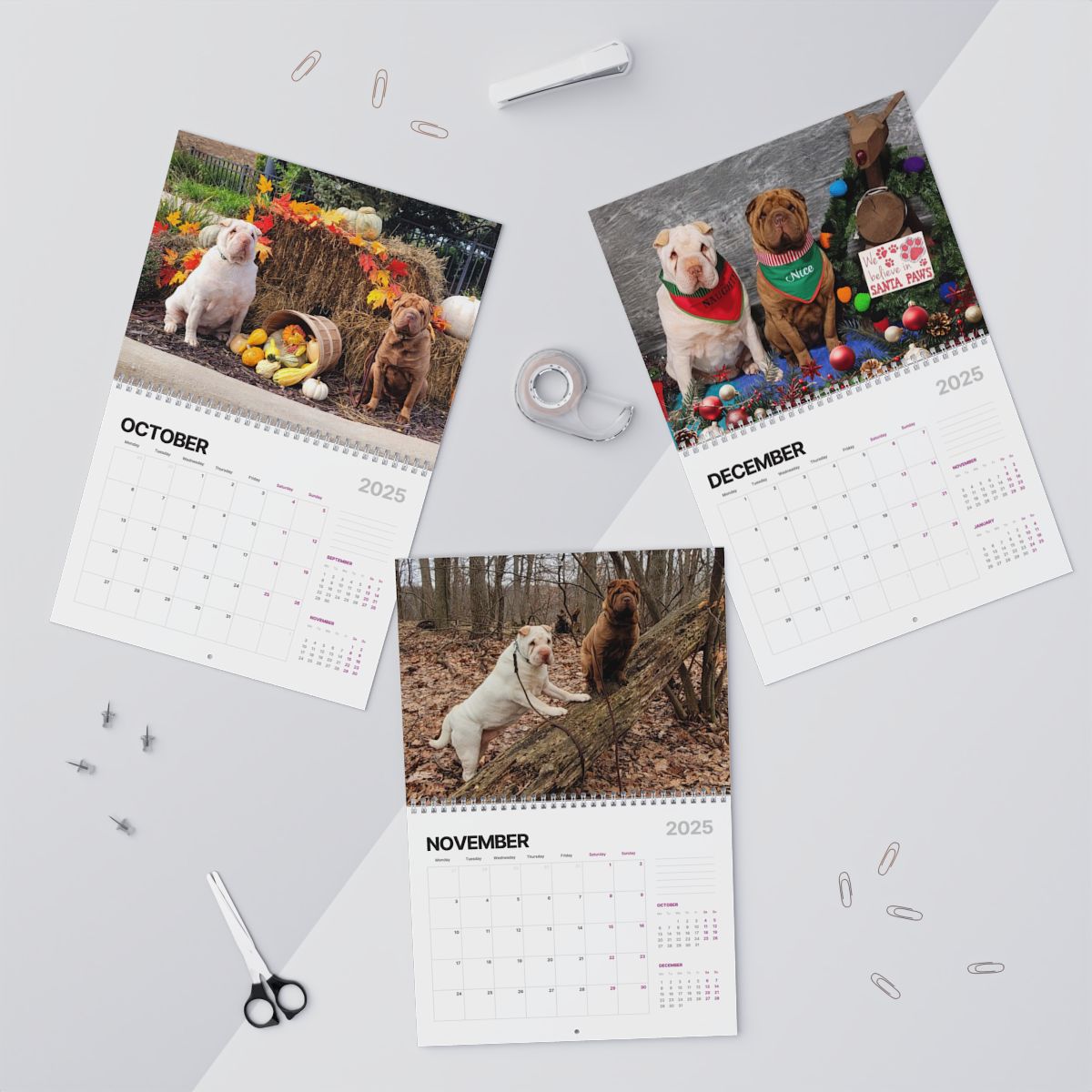 CUSTOM 2025 Wall Calendar – DZK9 Designs