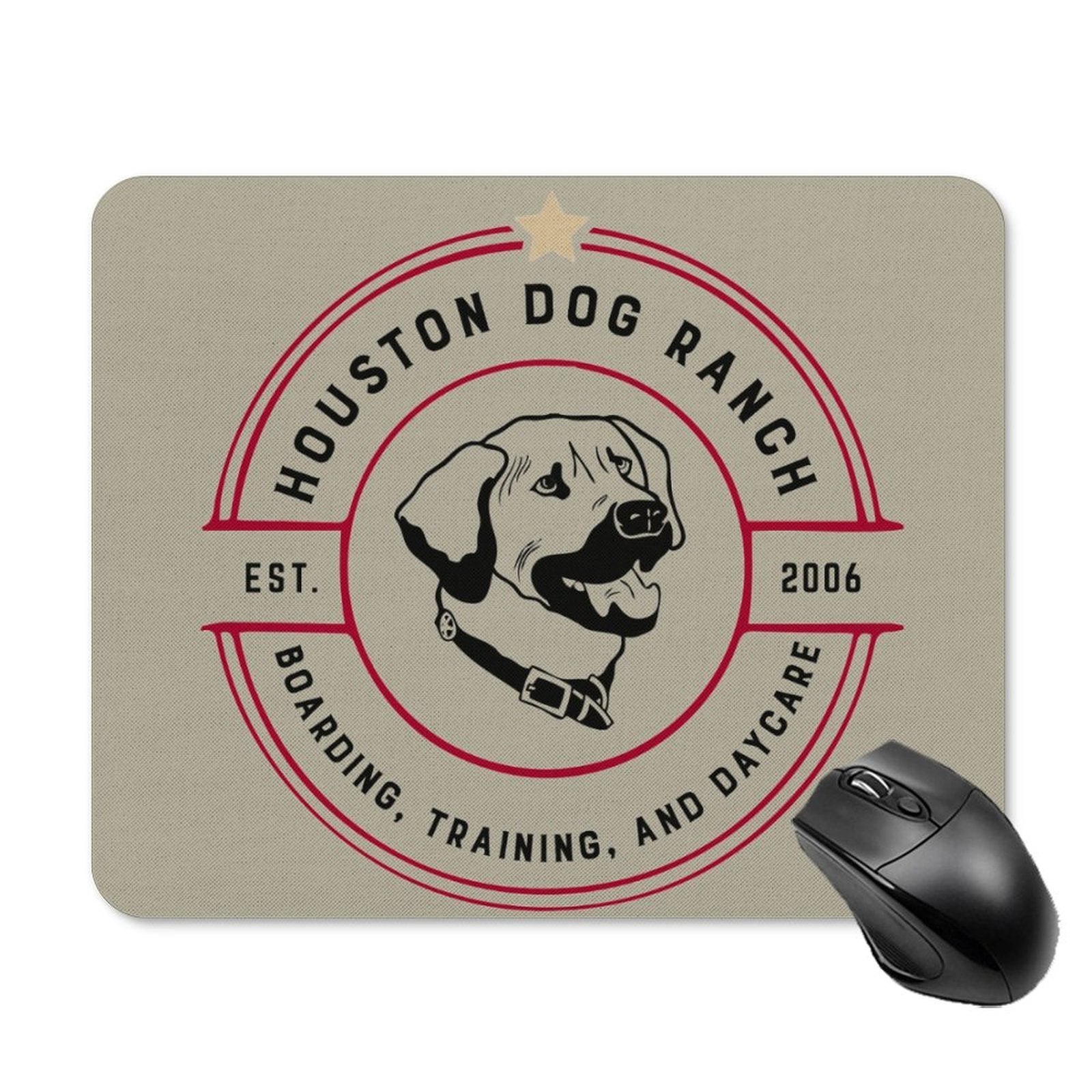 HOUSTON DOG RANCH Square Mouse Pad – DZK9 Designs
