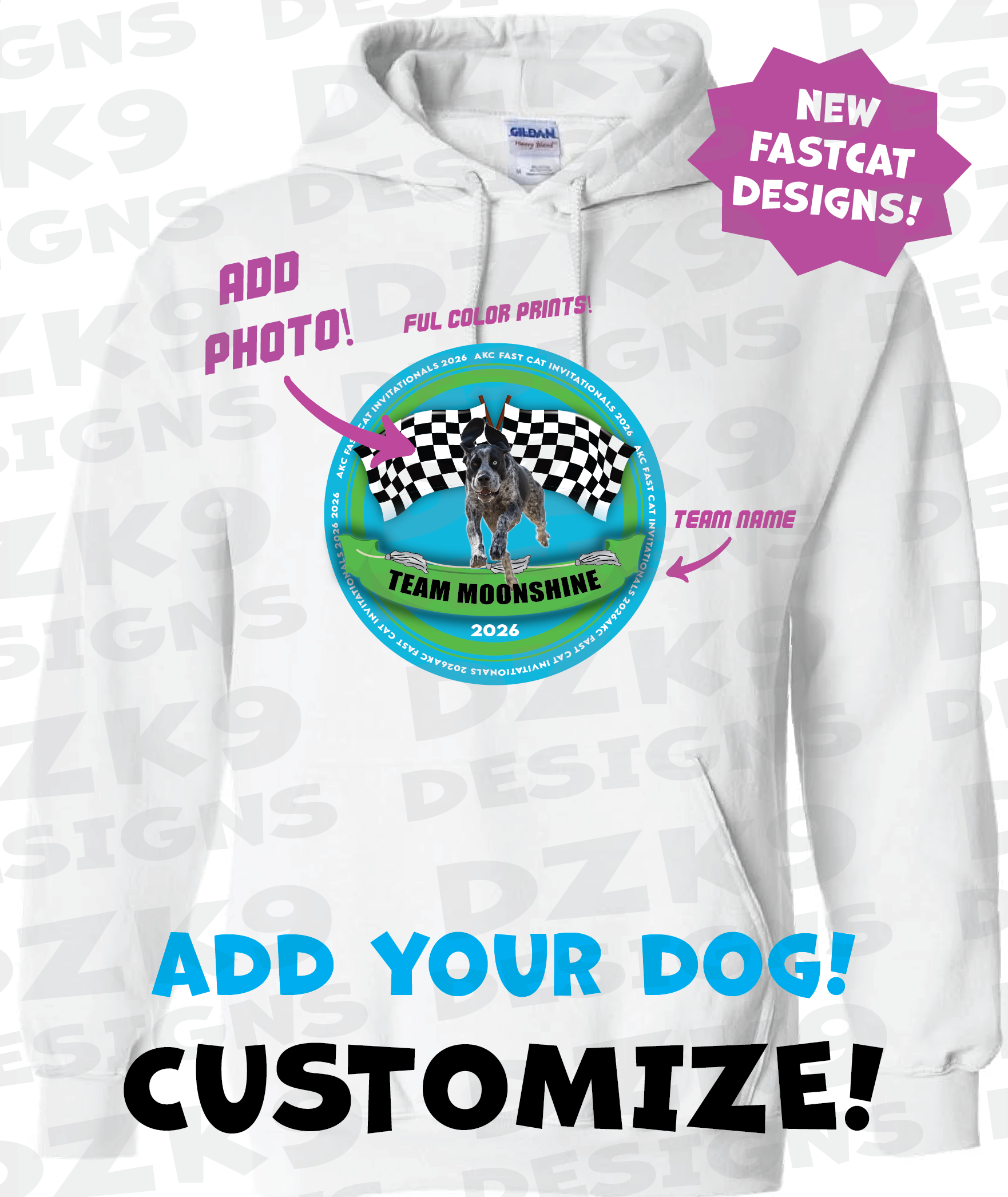 2026 FAST CAT - BANNER FLAGS – DZK9 Designs