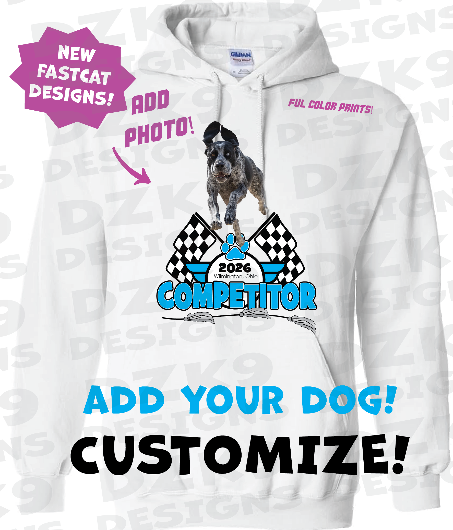 2026 FAST CAT - COMPETITOR FLAGS – DZK9 Designs