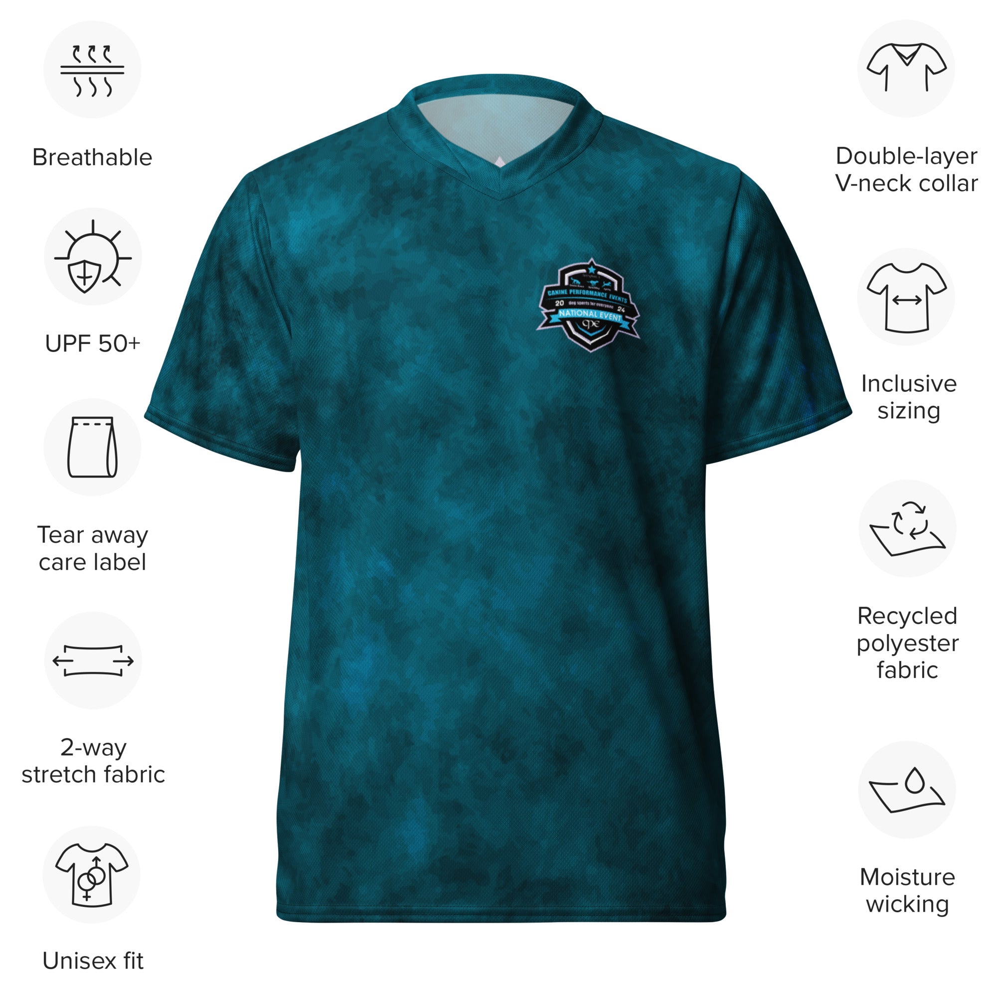 CPE NATIONALS POWDER Recycled unisex sports jersey – DZK9 Designs