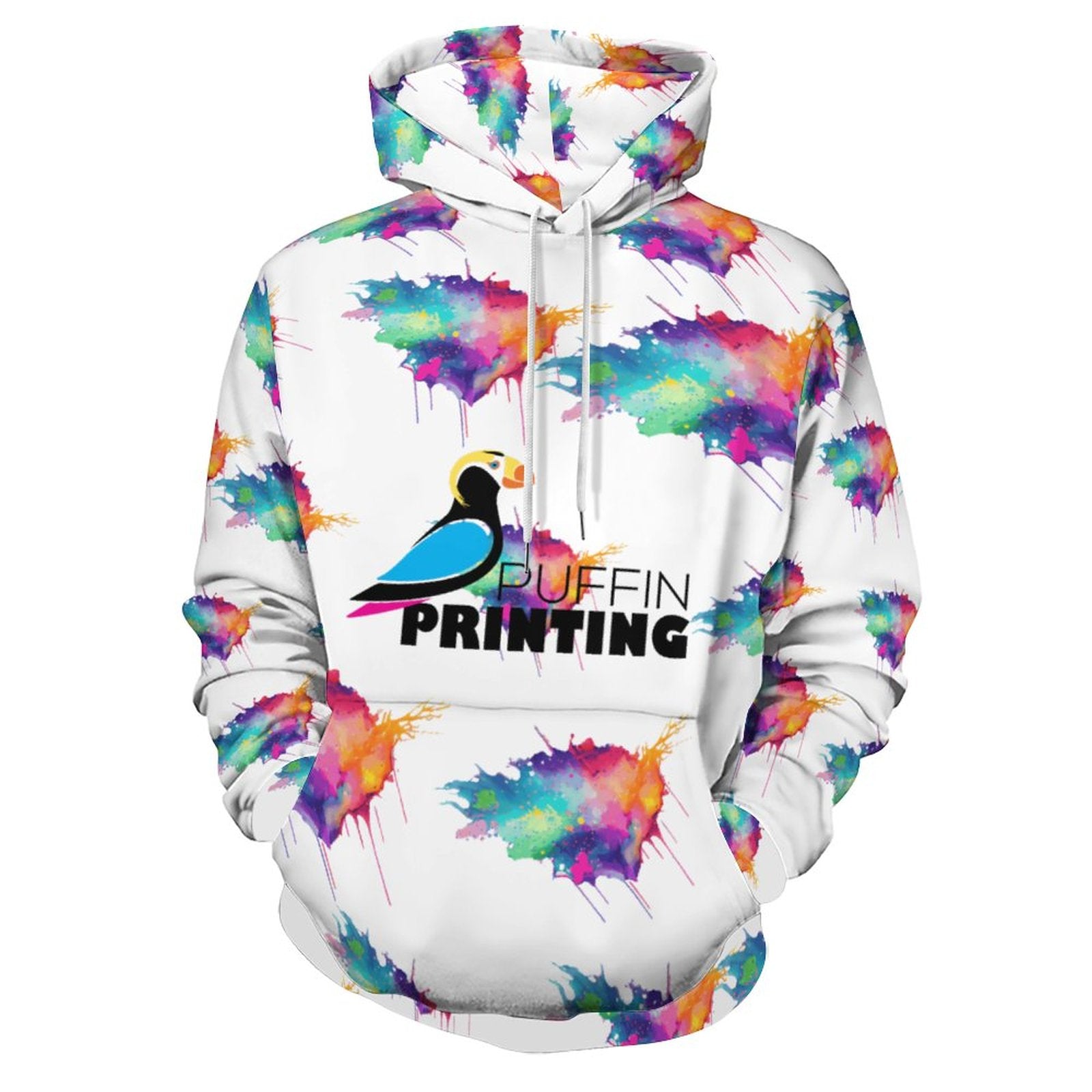 PUFFIN PRINTIN 230gsm Lady Hoodie with Double-layer Cap (All-Over Prin ...