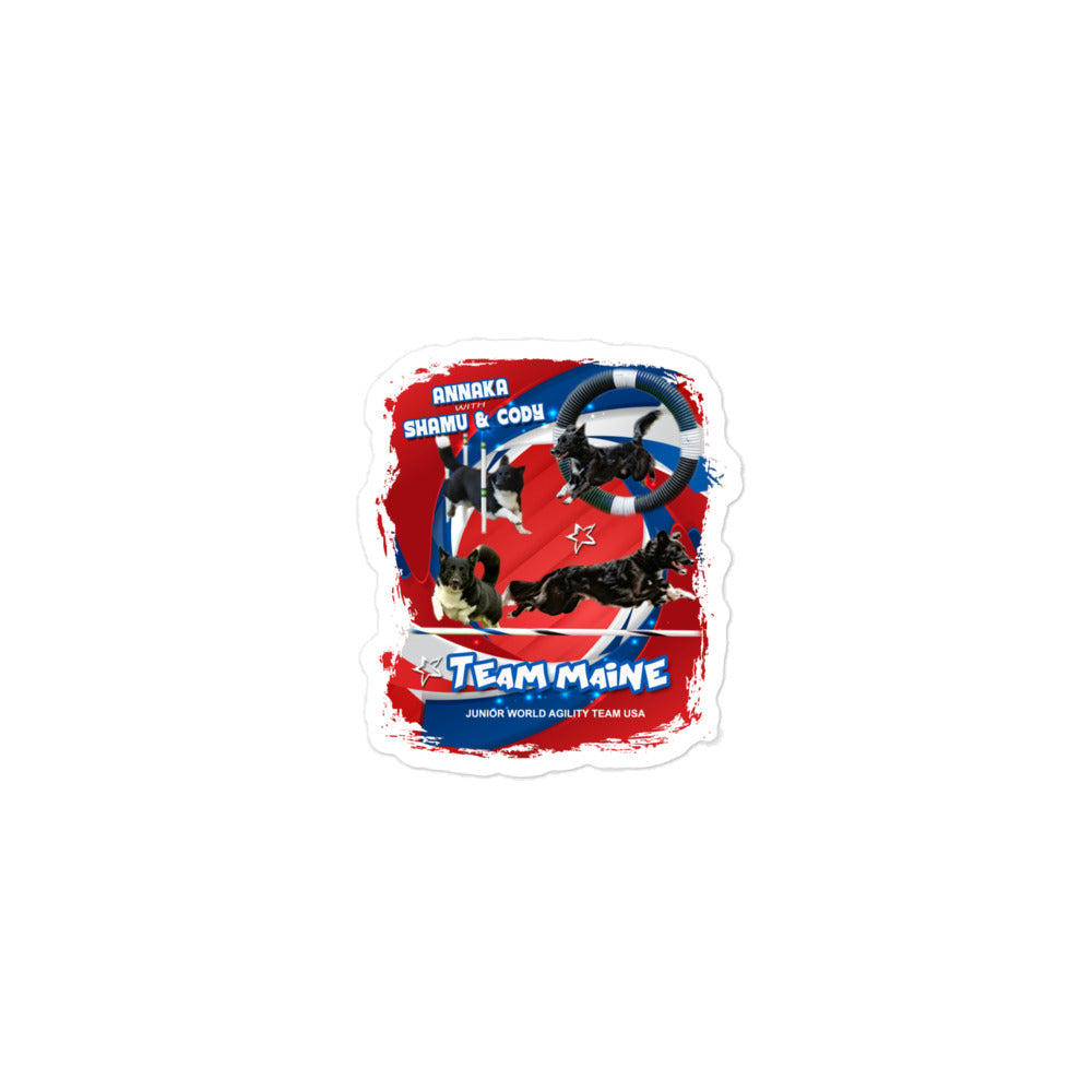TEAM MAINE Stickers – DZK9 Designs